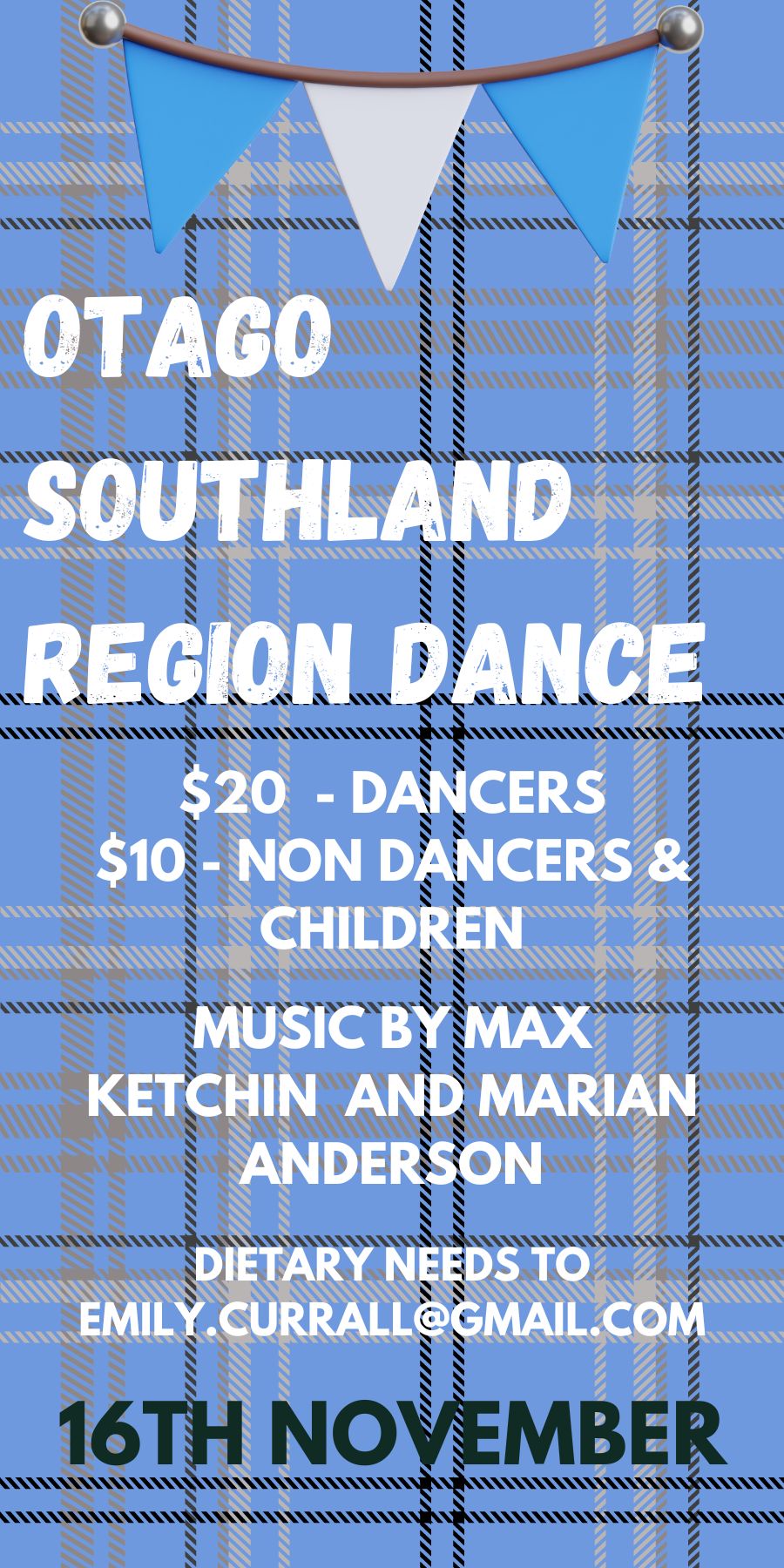 Otago-Southland Region Annual Dance | LAWRENCE SCOTTISH COUNTRY DANCE GROUP